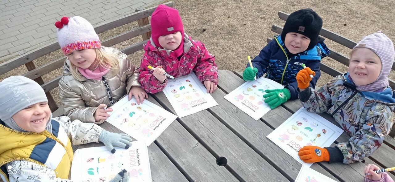 Kreegipuu rühma "Kevad on käes" Bingo – Muuga Lasteaed